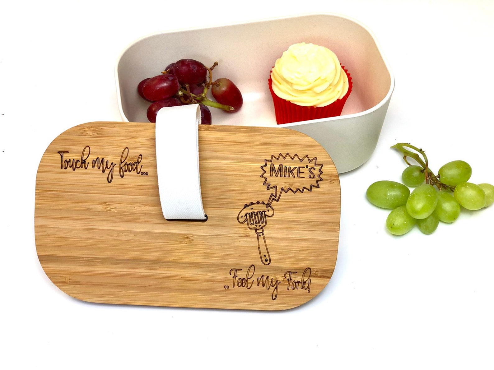 Personalised Lunch Box funny engraved bamboo reusable lunch | Etsy