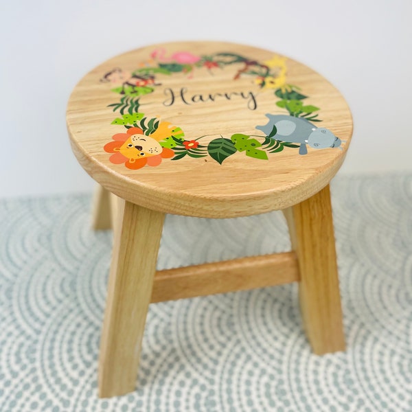 Wooden Step Stool - Etsy UK