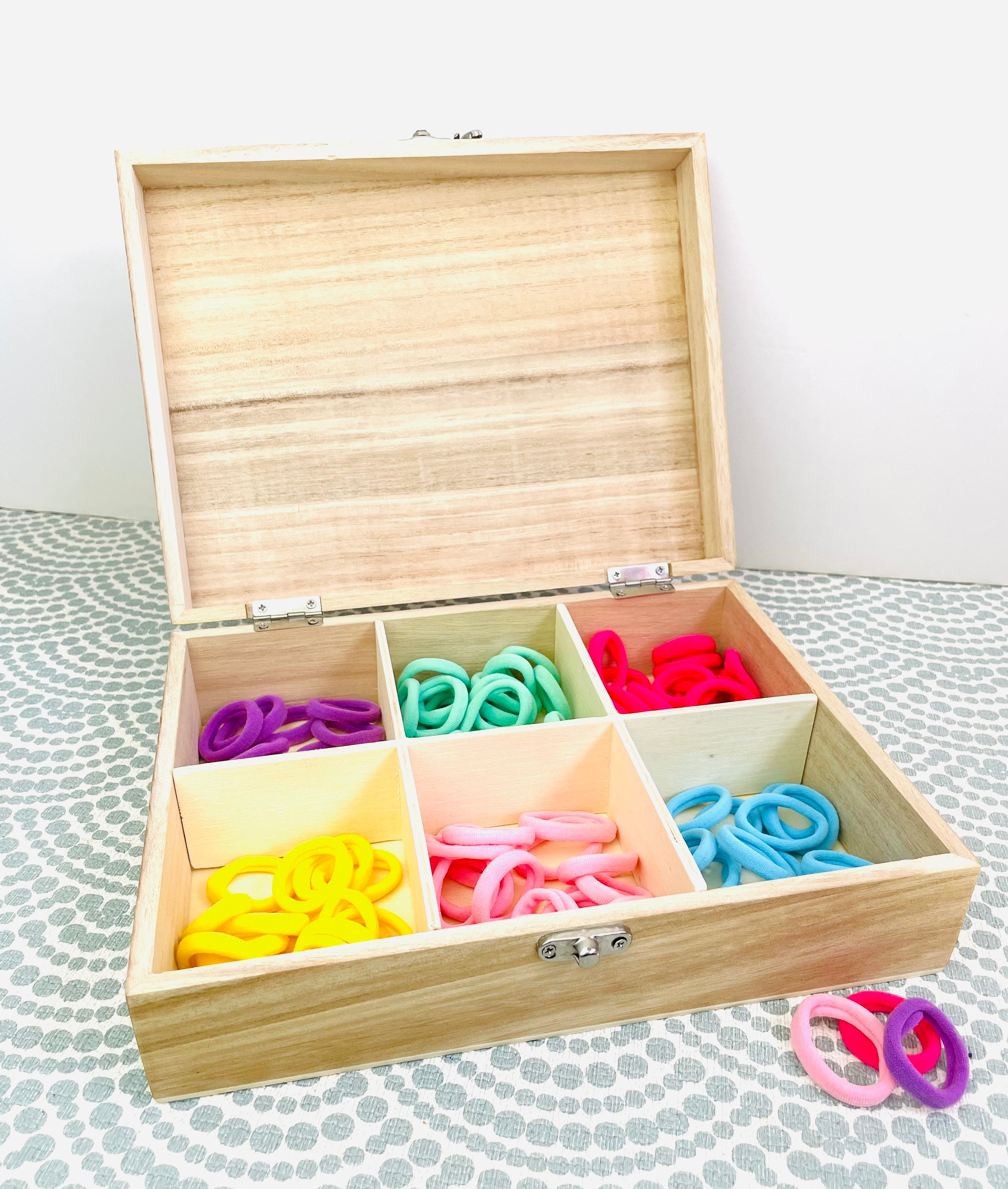 Personalised Hair Accessories Storage Box / Hair Bobbles Bows | Etsy UK