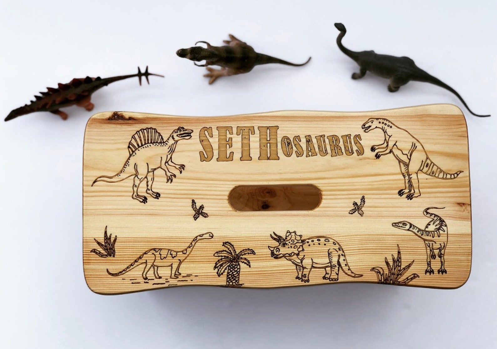 Personalised Children's Dinosaur Stool / Wooden Step / - Etsy UK