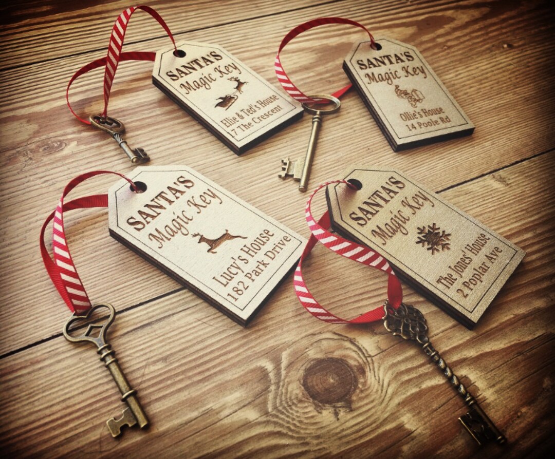 Personalised Santa Key - Etsy UK