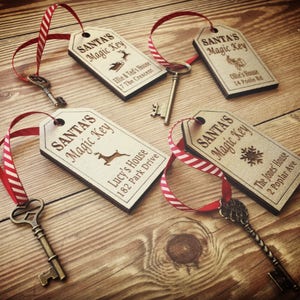 Personalised Santa Key - Etsy