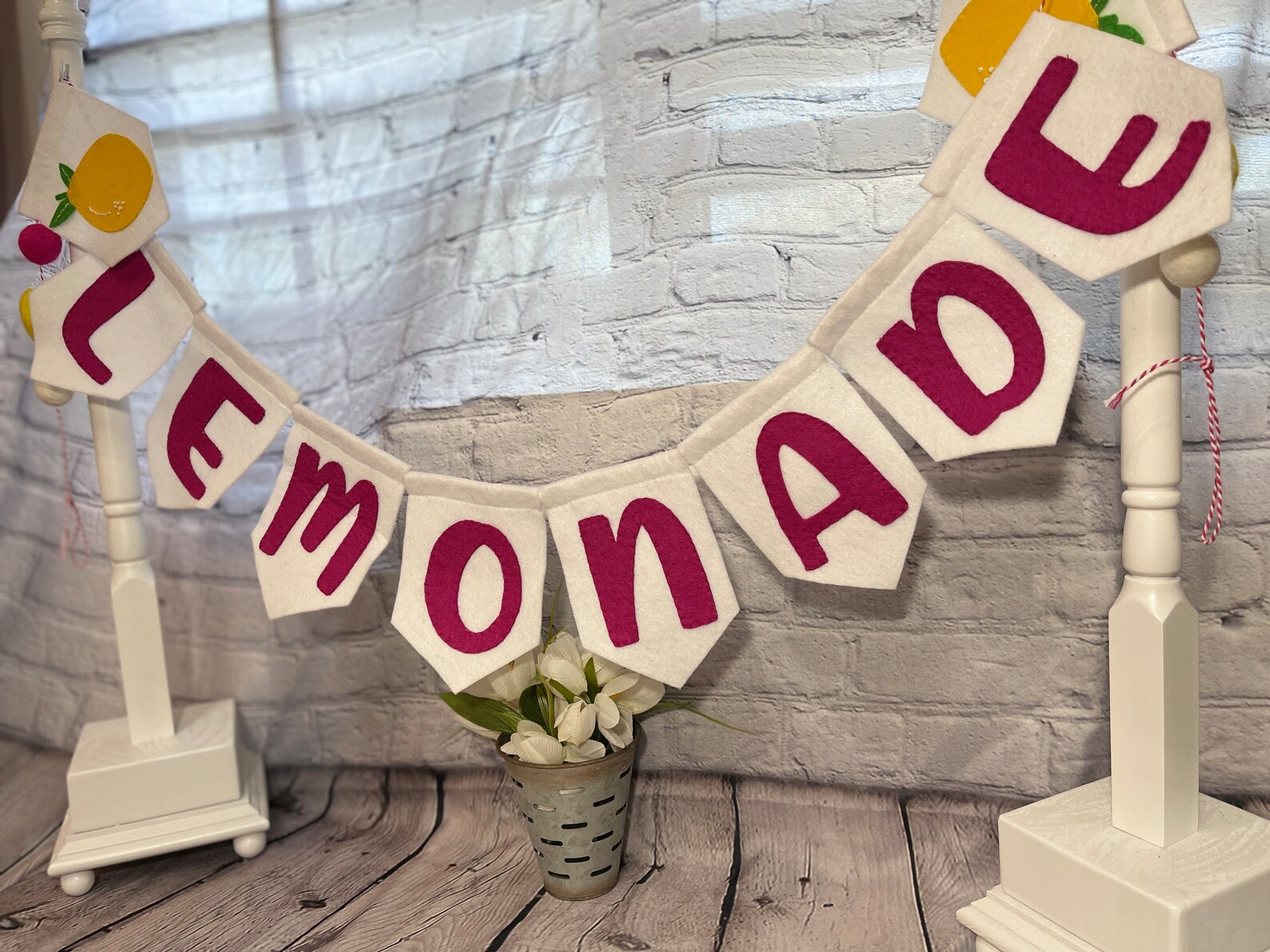 Lemonade Stand Felt Banner: Colorful Summer Decor - Etsy