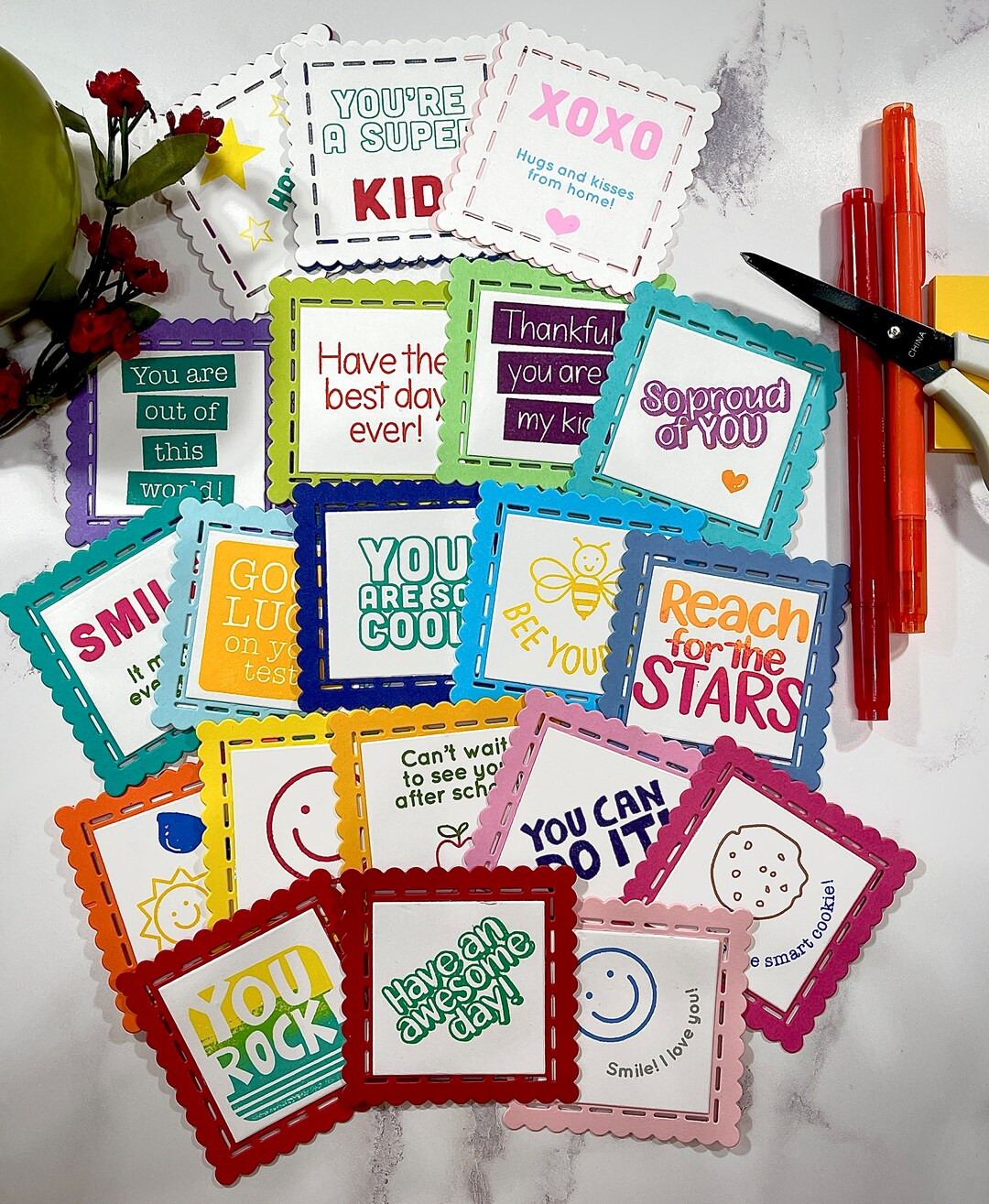 Adorable Lunch Box Notes for Kids - Inspirational, Funny, and Sweet ...