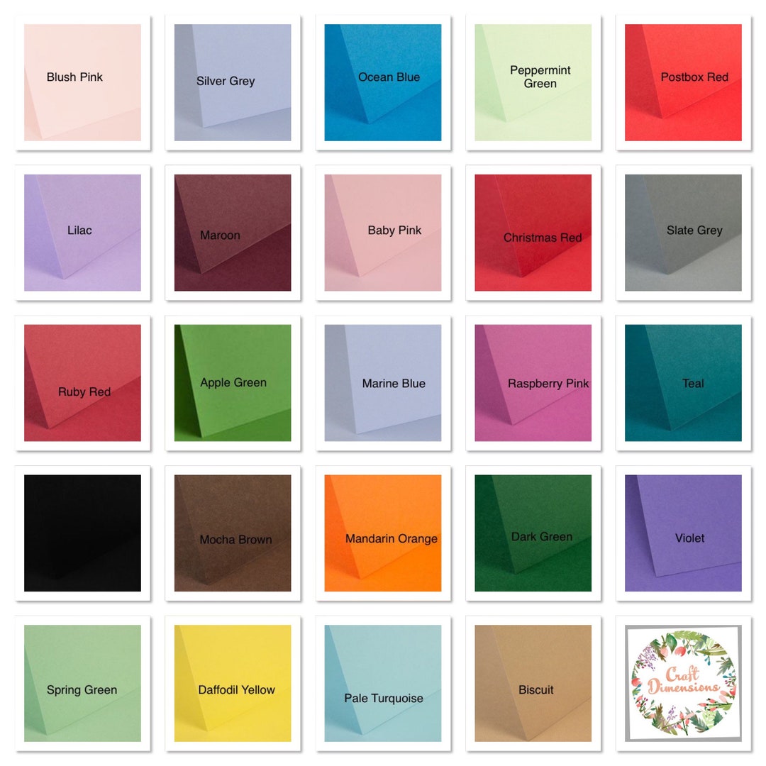 A4 Coloured Card Professional Quality for Crafts 240gsm Free Second ...