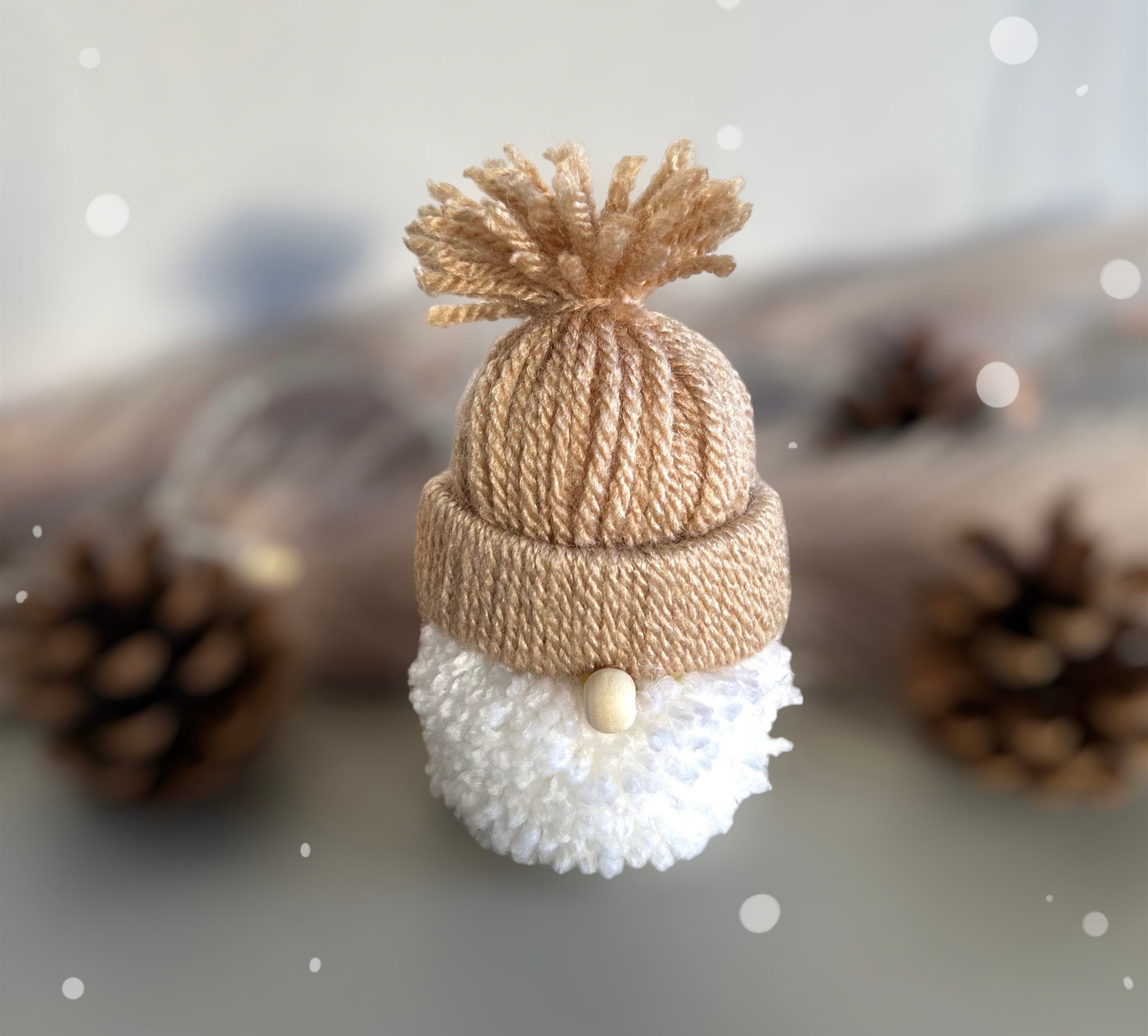 Handmade Cute Christmas Pom Pom Gnomes - Etsy UK
