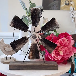 Tabletop Windmill Tiered Tray Windmill Farmhouse Windmill - Etsy