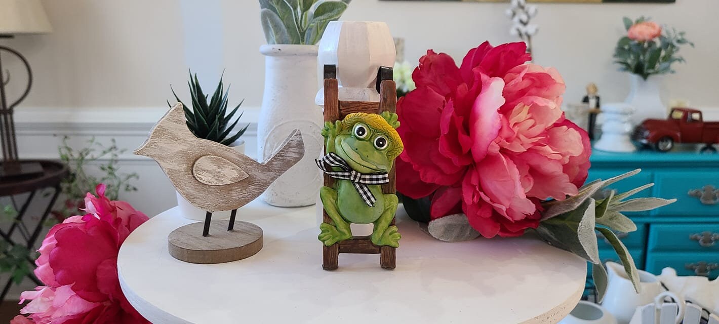 Flower Pot Hugger Tiered Tray Frog Decor Garden Planter - Etsy