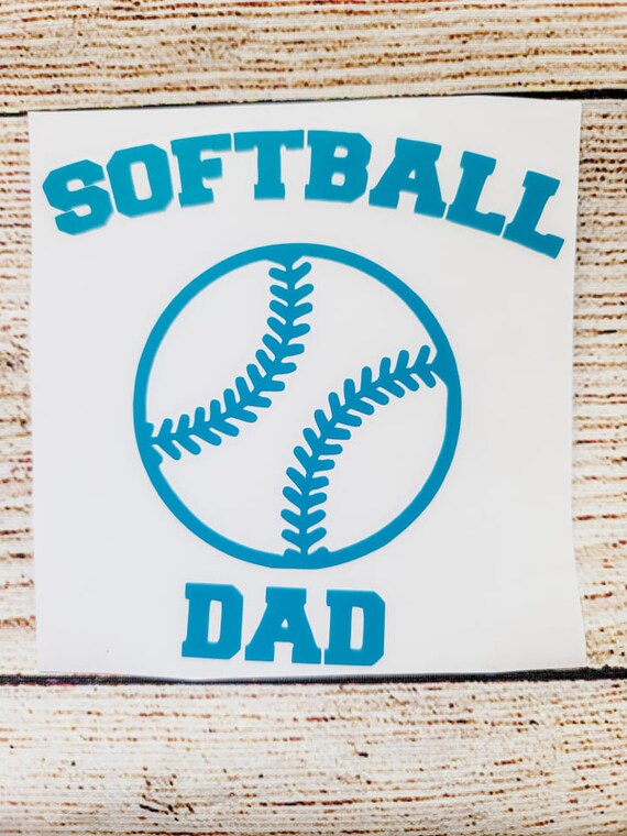 Softball Dad Decal | Etsy