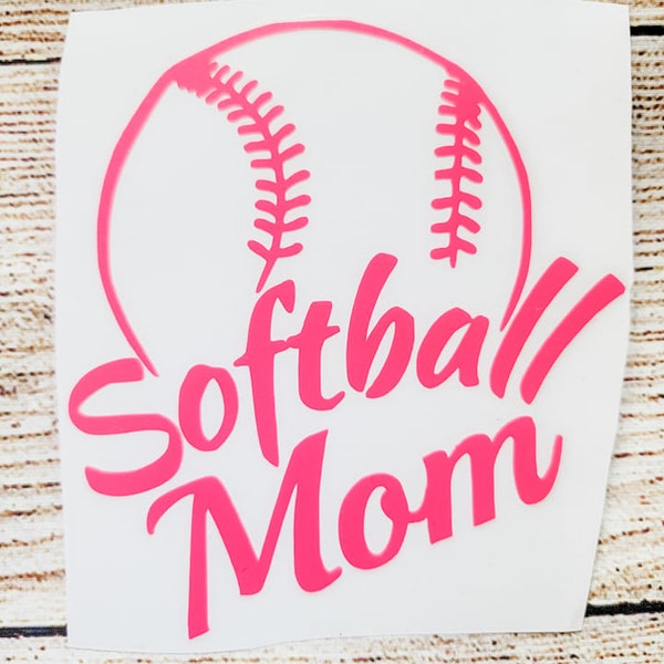 Softball.mom Decal - Etsy