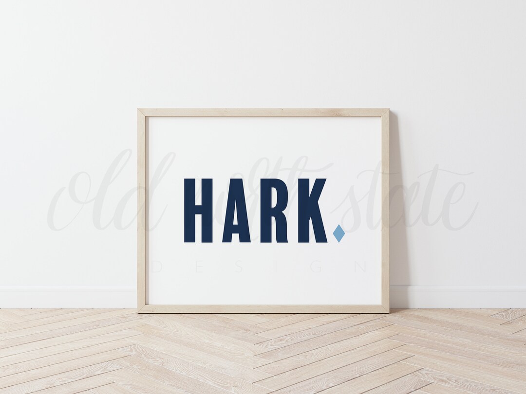 Hark UNC Alma Mater Print // Poster // Card // Wall Art - Etsy