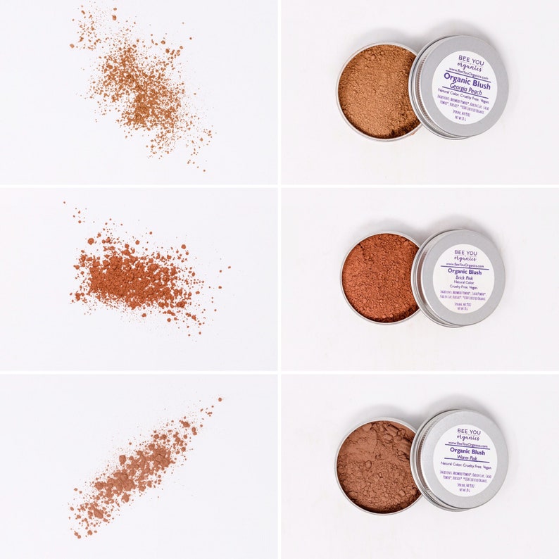 Organic Natural Blush - Zero Waste Makeup - Food Grade Plant Based ...