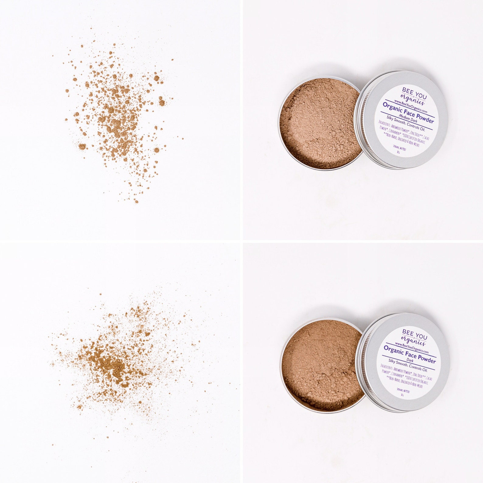 Organic Face Powder Zero Waste Makeup Foundation Safe for Sensitve Skin ...