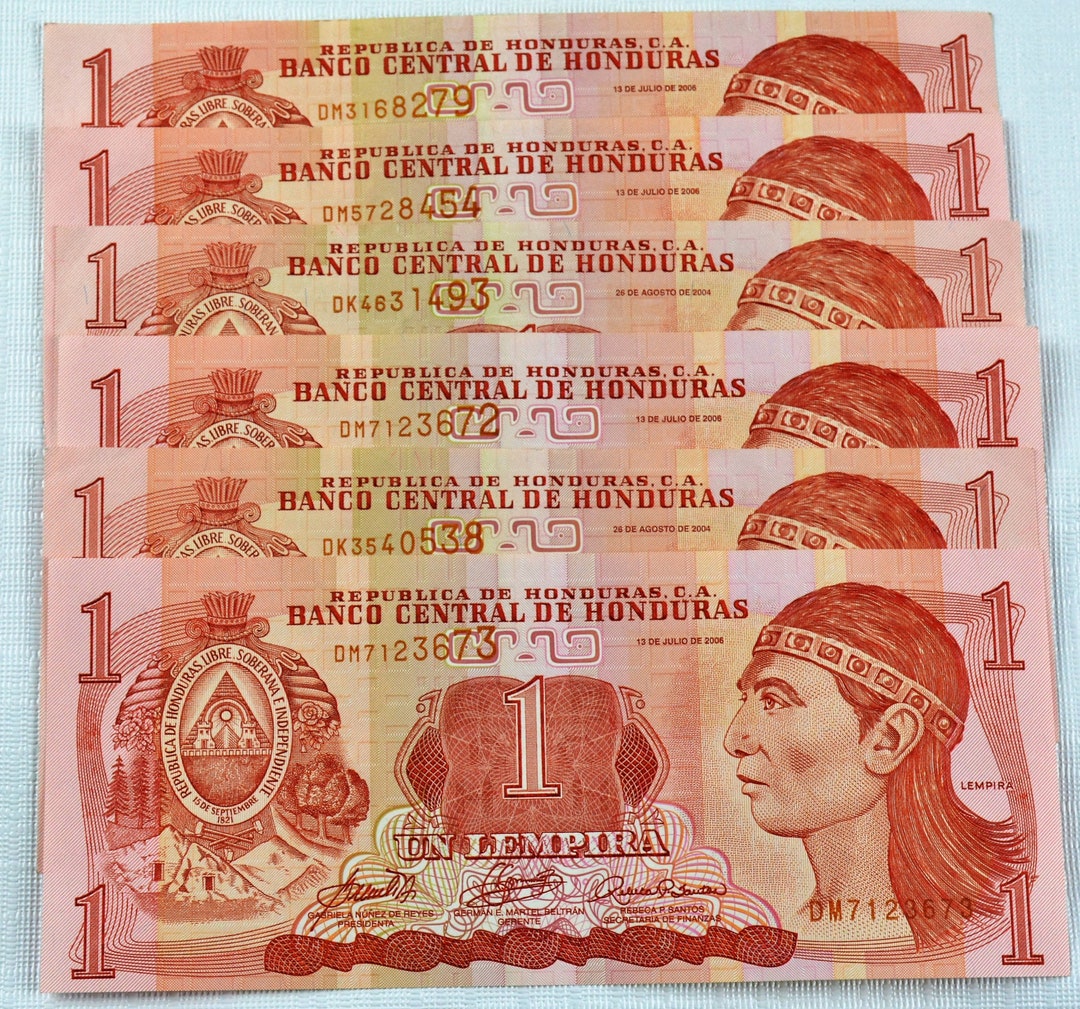 Hondura Banknote - Etsy