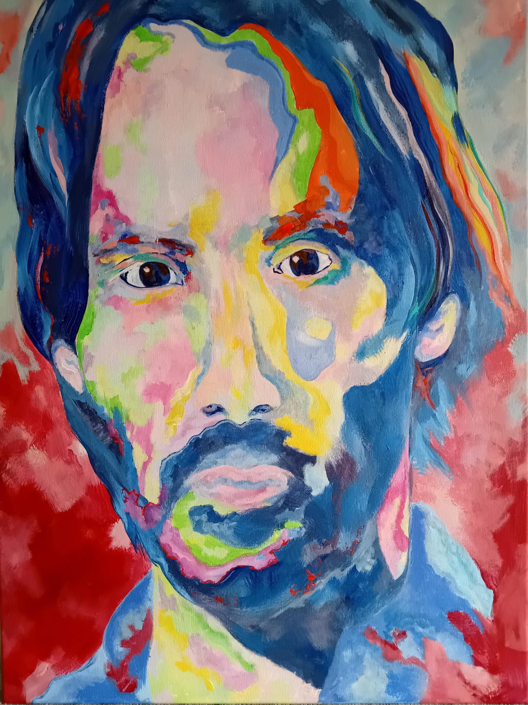 Keanu Reeves, Portrait, Actor, Film, Legend, Floydled Art - Etsy