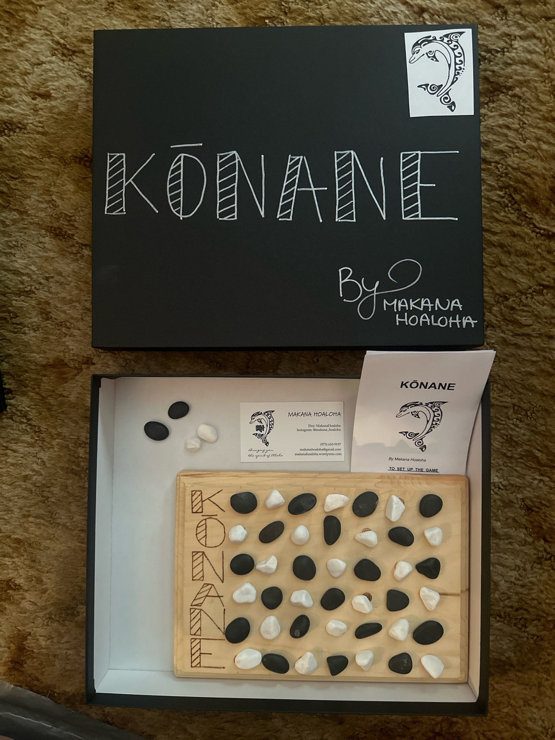KŌNANE - Authentic Hawaiian Board Game (even/odd Play Small) - Etsy