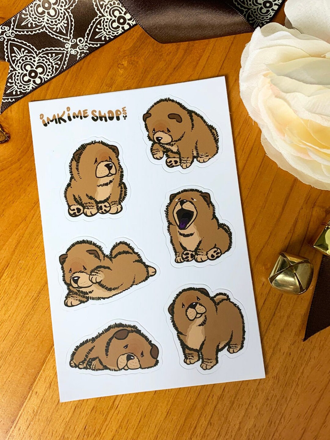 Chow Chows Cute Animal Stickers - Etsy