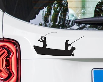 FLY FISHING, Car Sticker, Fish Gear Fishing Angling Window Bumper Boat ...