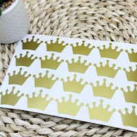 Vinyl Sticker Decal Crown Tiara Princess King Queen Prince DIY Sign - Etsy