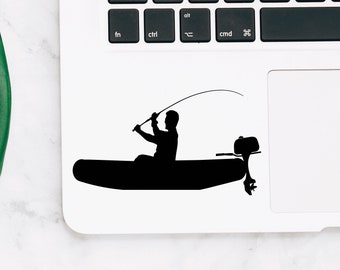 FLY FISHING, Car Sticker, Fish Gear Fishing Angling Window Bumper Boat ...