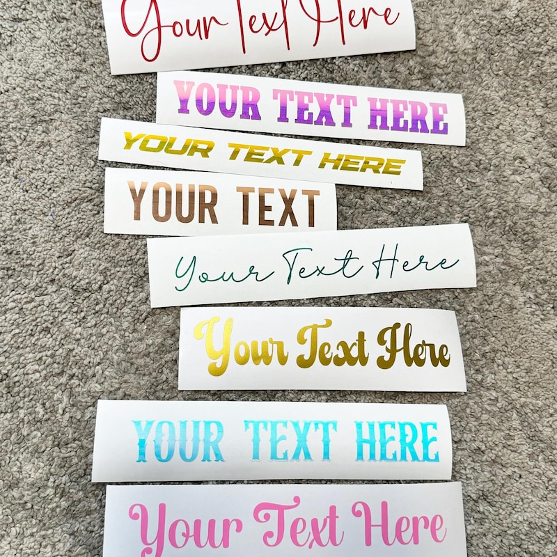 Custom Name Decal - Etsy