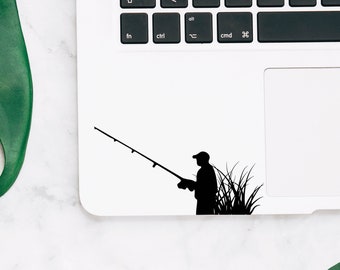 FLY FISHING, Car Sticker, Fish Gear Fishing Angling Window Bumper Boat ...