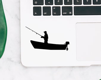 FLY FISHING, Car Sticker, Fish Gear Fishing Angling Window Bumper Boat ...