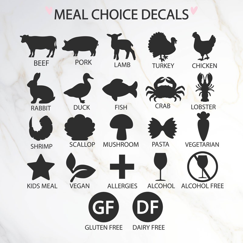 Meal Choice Stickers - Etsy