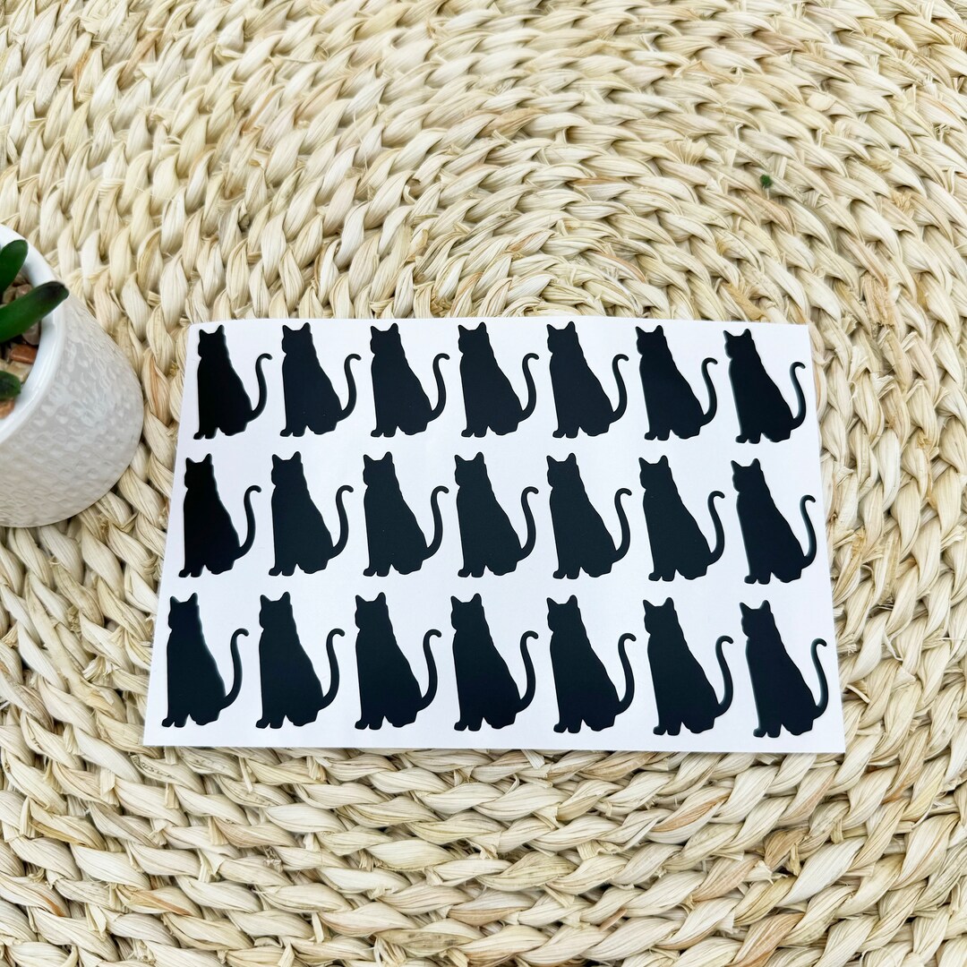 Set of Cat Decals | Cat Sticker | Cat Decal Set | Cat Vinyl Decals ...
