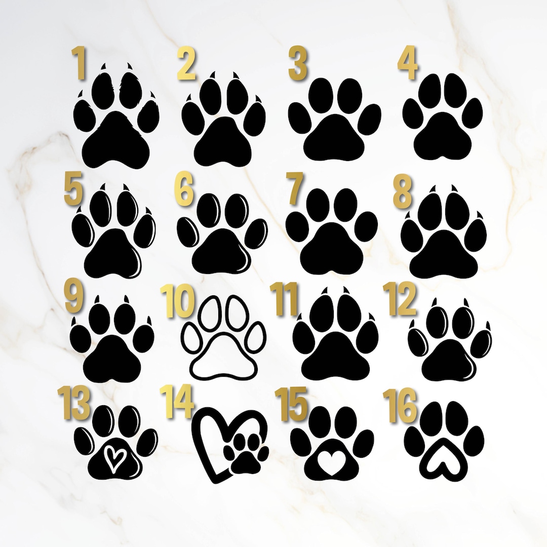 Dog Paw Decals | Dog Sticker | Dog Paw Decal | Dog Paw Vinyl Decals ...