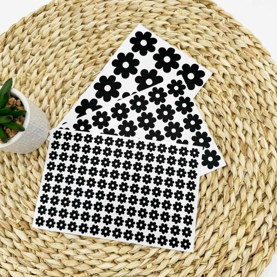 Daisy Flower Decals | Flower Sticker | Flower Decal Set | Daisy Flower ...