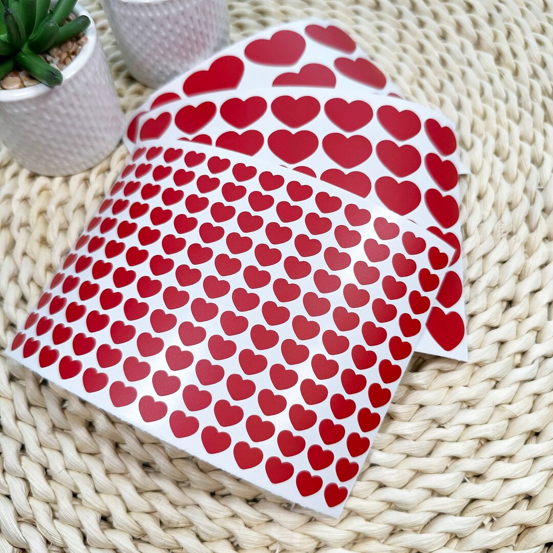 Heart Decals, Heart Vinyl Decals, Heart Stickers Bundle, Heart Vinyl ...