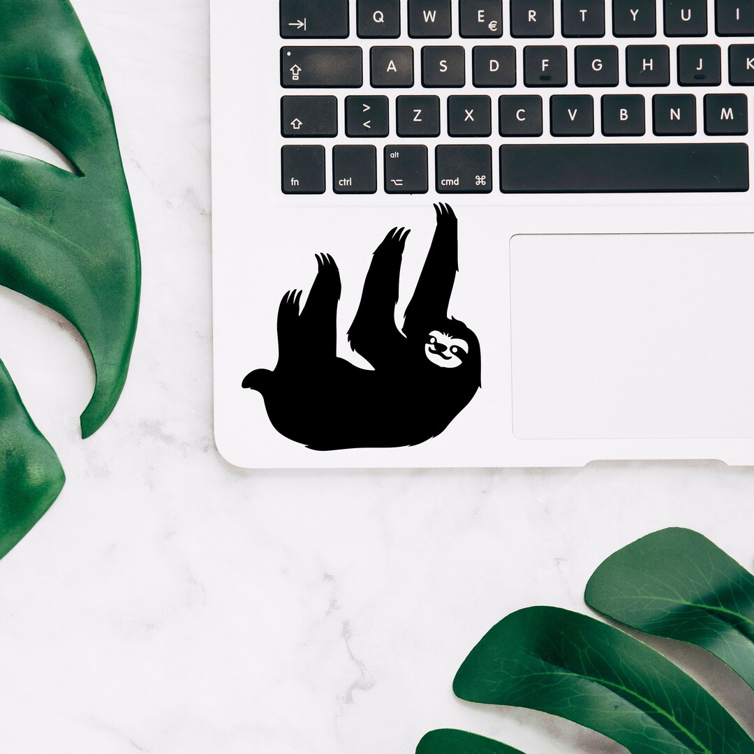 Sloth Decal, Sloth Sticker, Sloth Decal for MacBook Laptop, Car, Window ...