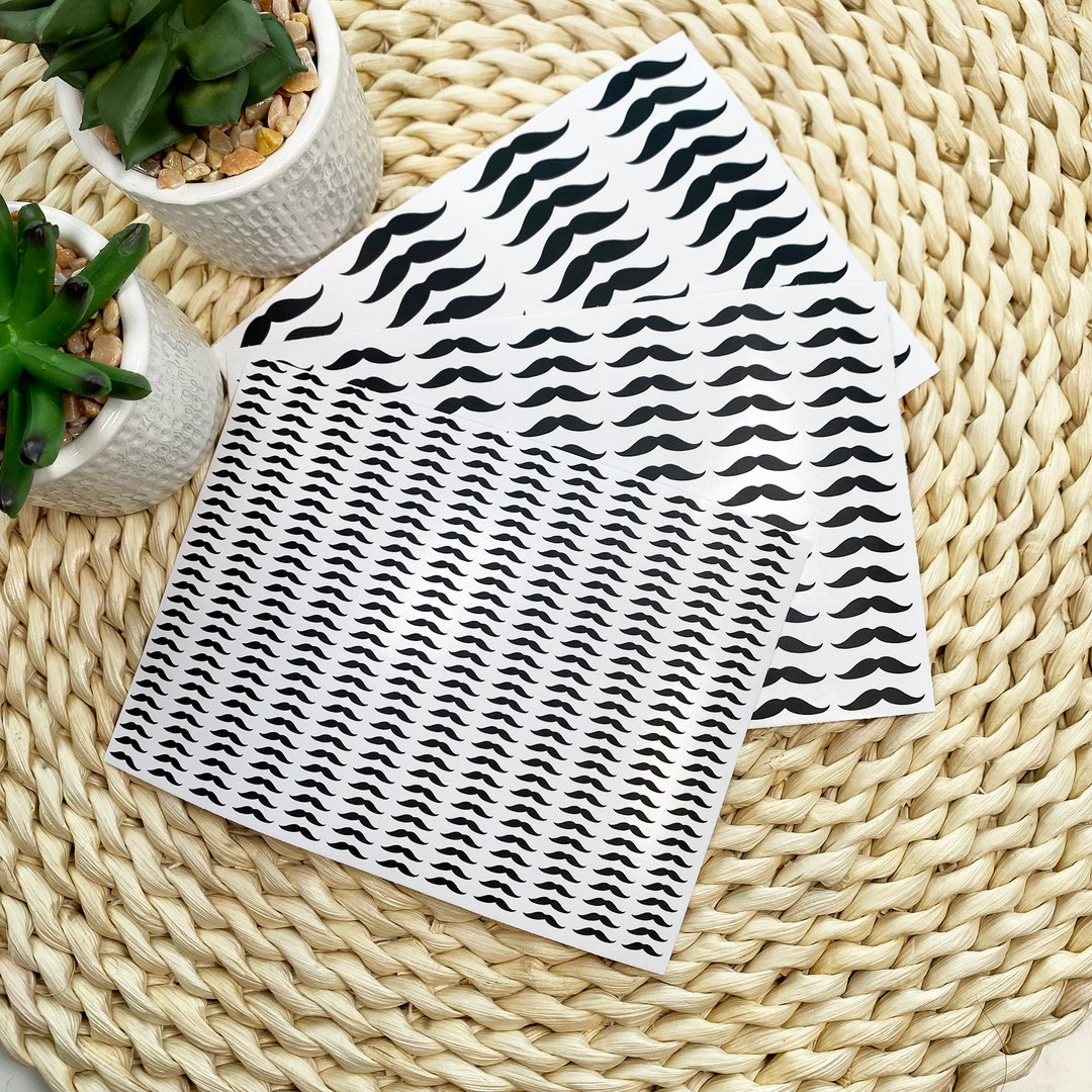 Mustache Decals, Mustache Sticker, Mustache Sticker Set, Mustache Party ...