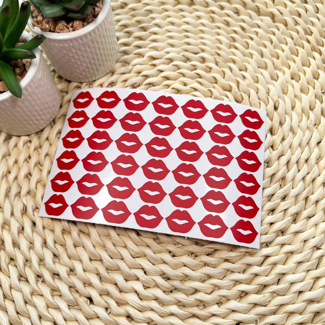 Lips Decals, Lips Stickers, Lips Vinyl Decal Set, Lips Sticker Set ...