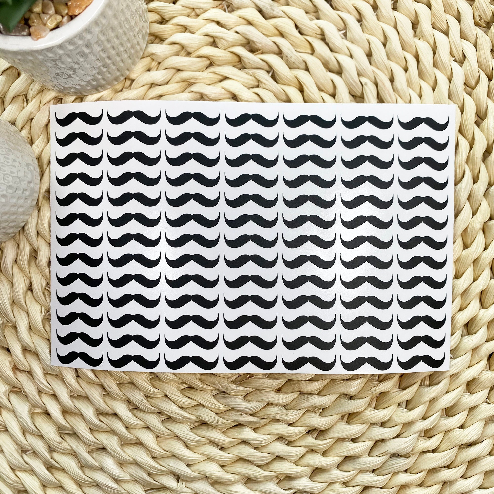 Mustache Decals, Mustache Sticker, Mustache Sticker Set, Mustache Party ...
