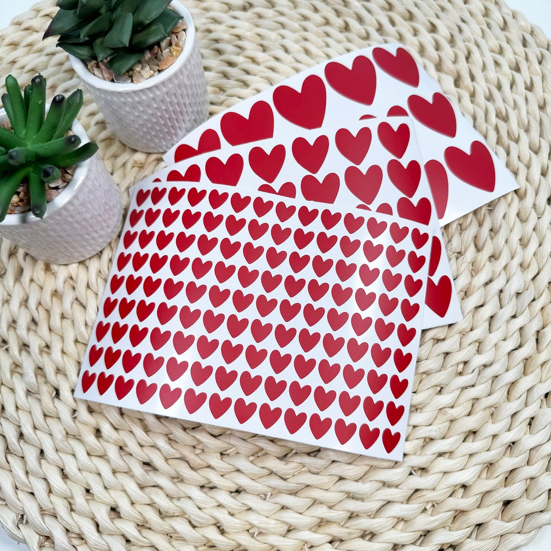 Heart Decals, Heart Vinyl Decals, Heart Stickers Bundle, Heart Vinyl ...