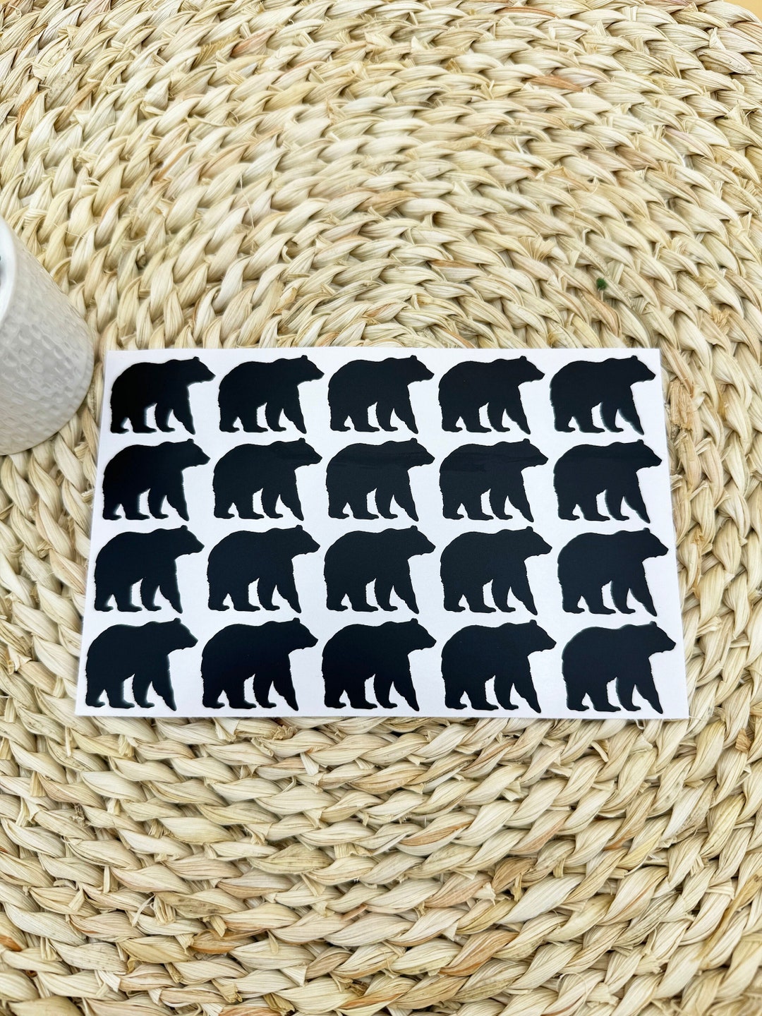 Set of Bear Decals | Bear Sticker | Bear Decal Set | Bear Vinyl Decals ...