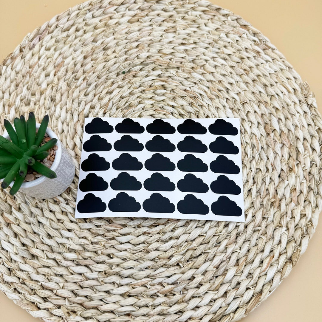 196 Cloud Decals, Cloud Stickers, Clouds Vinyl Decal Set, Cloud Sticker ...