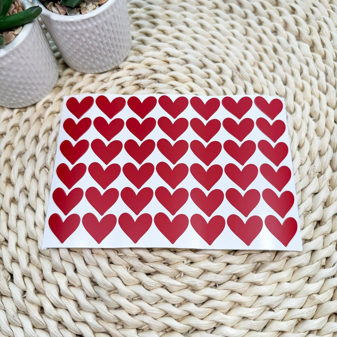Heart Decals, Heart Vinyl Decals, Heart Stickers Bundle, Heart Vinyl ...