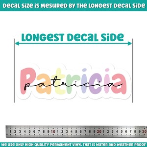 Personalized Name Sticker | Custom Name Sticker | Custom Name Decal ...