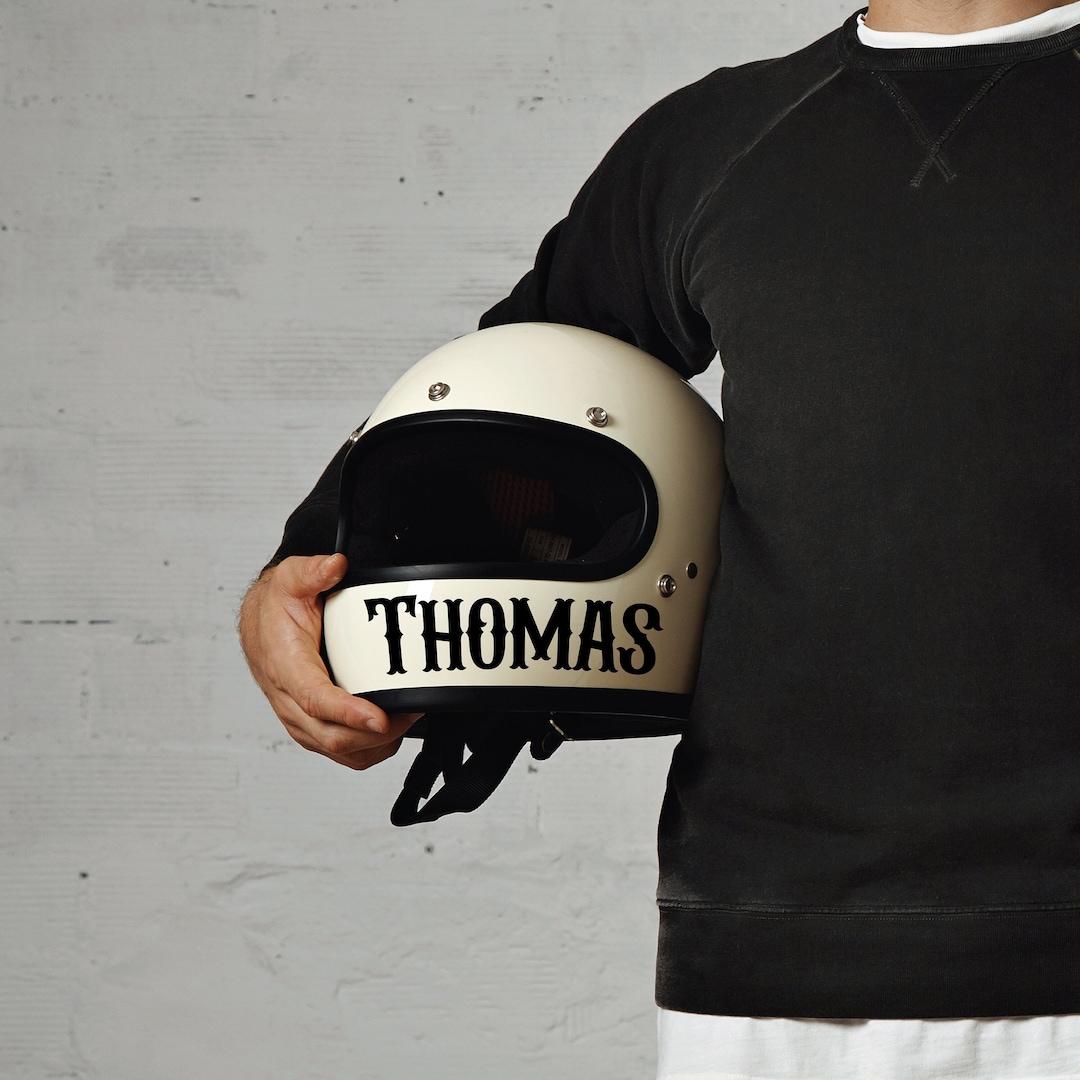 Motorcycle Helmet Sticker, Custom Name Decals, Custom Name Stickers ...