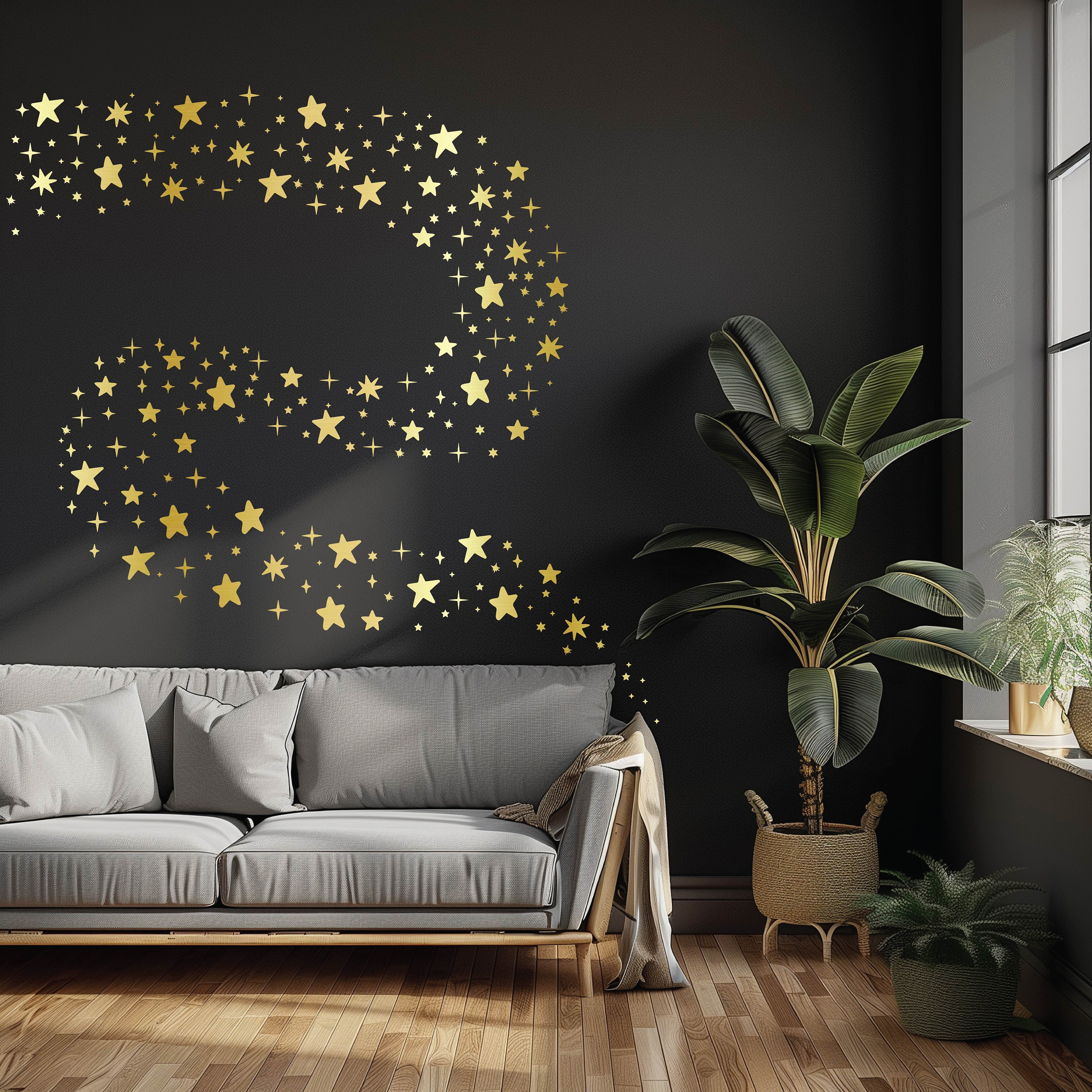 Set of 267 Wall Stars Decals, Star Stickers, Star Decals Set, Stars ...