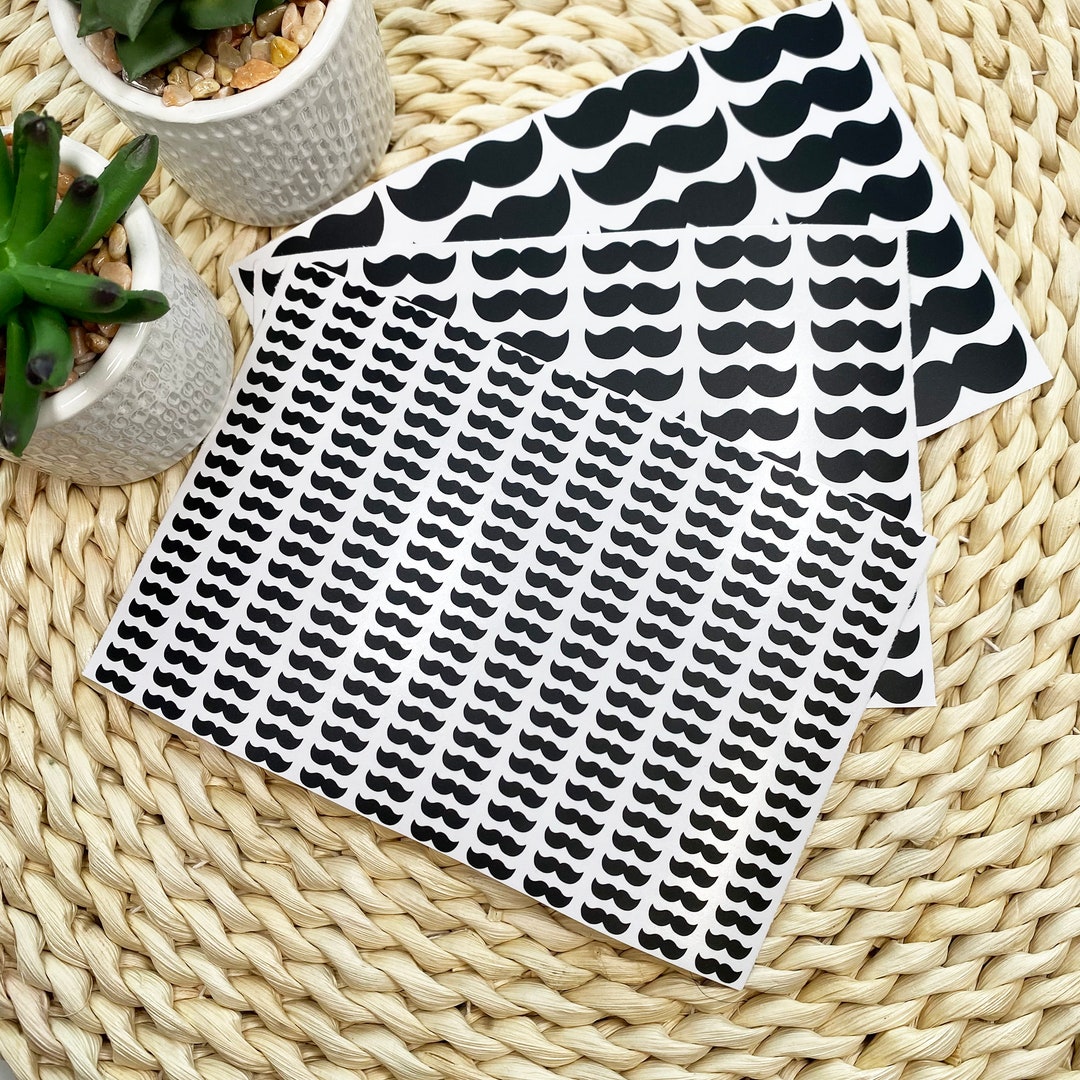 Mustache Decals, Mustache Sticker, Mustache Sticker Set, Mustache Party ...