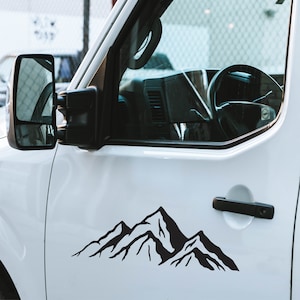 Mountain Decal, Mountain Sticker, Camper Sticker, Van Sticker, Caravan ...