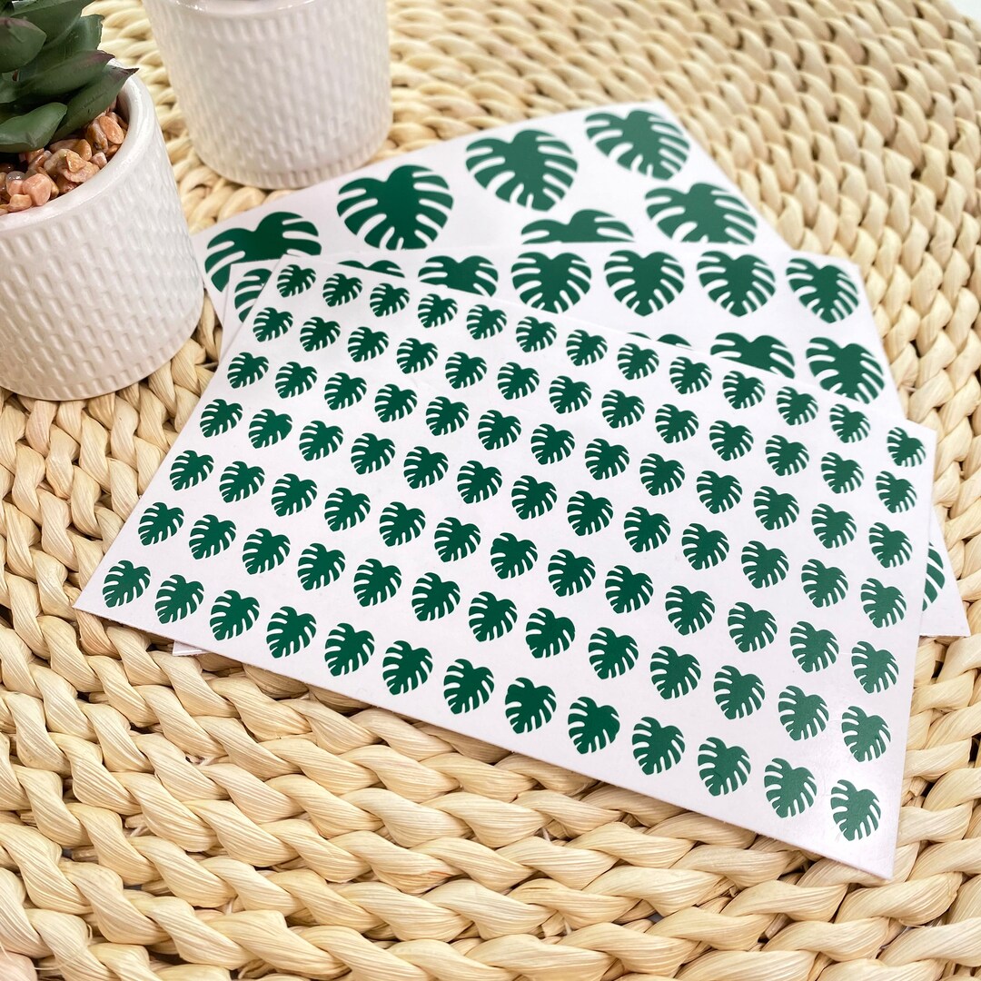 Monstera Decal Set | Monstera Leaf Decal | Tropical Party Decoration ...