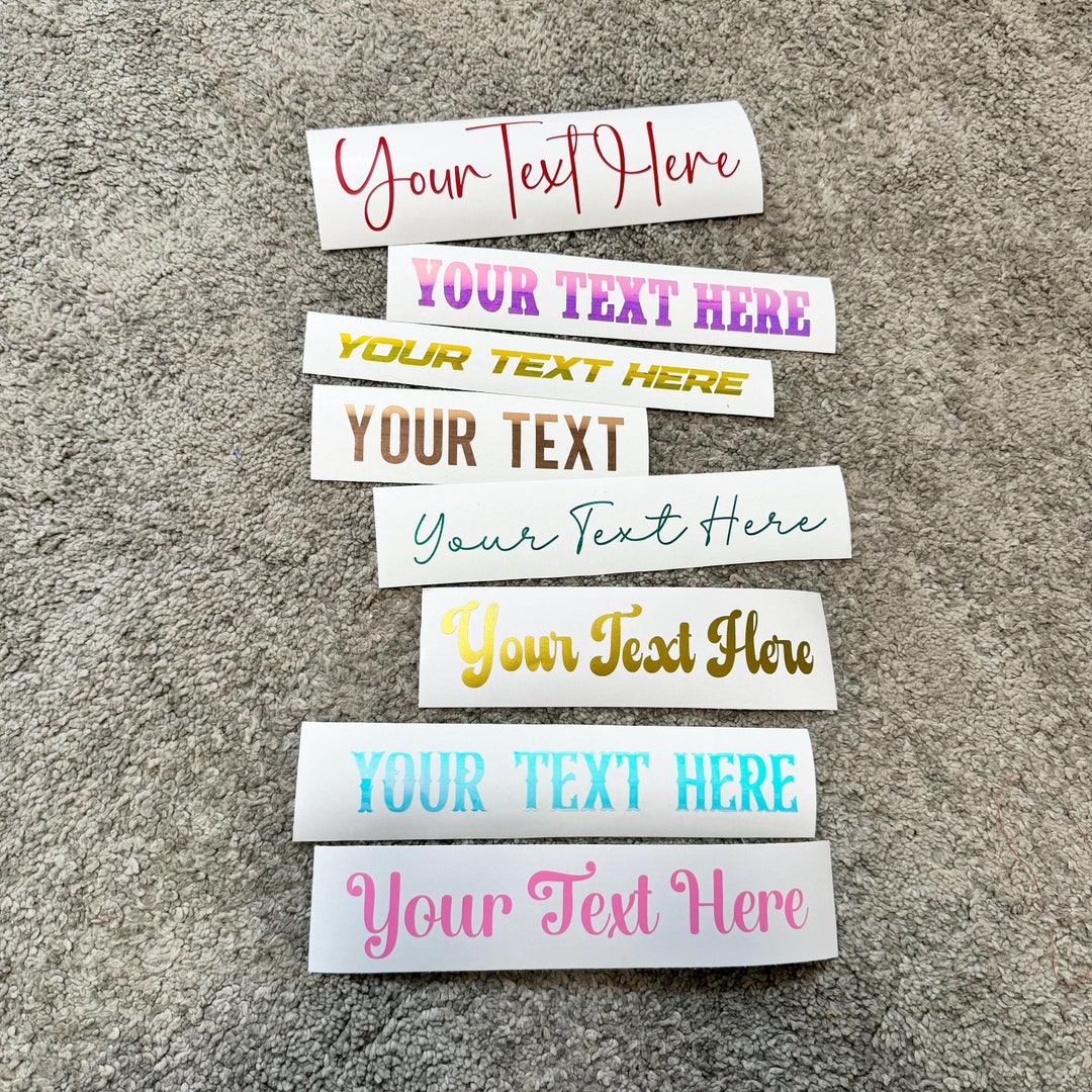 Custom Name Decals, Custom Name Stickers, Custom Text Vinyl Decals ...