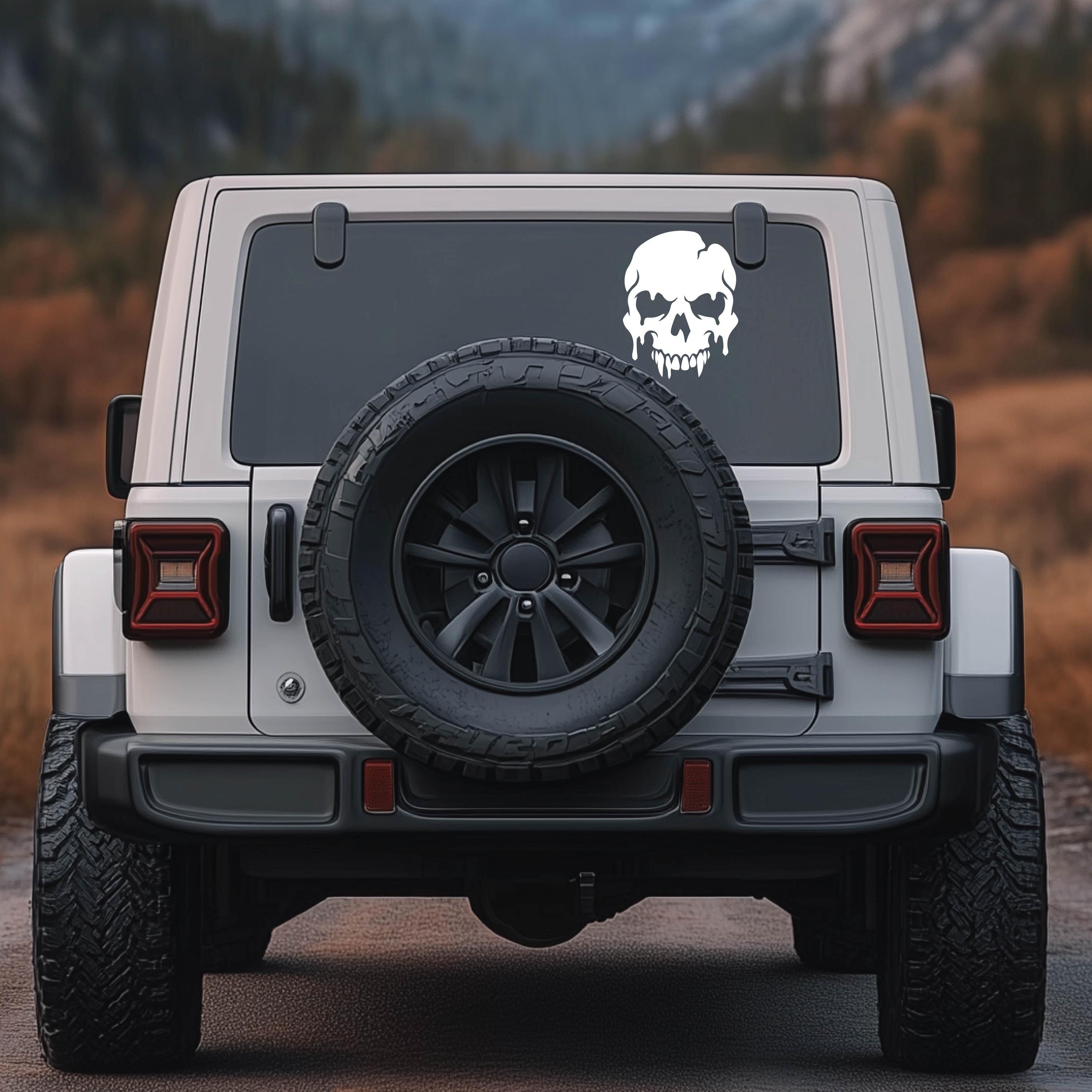Skull Decal, Skull Sticker, Vinyl Decals for Walls, Car Bumper Stickers ...