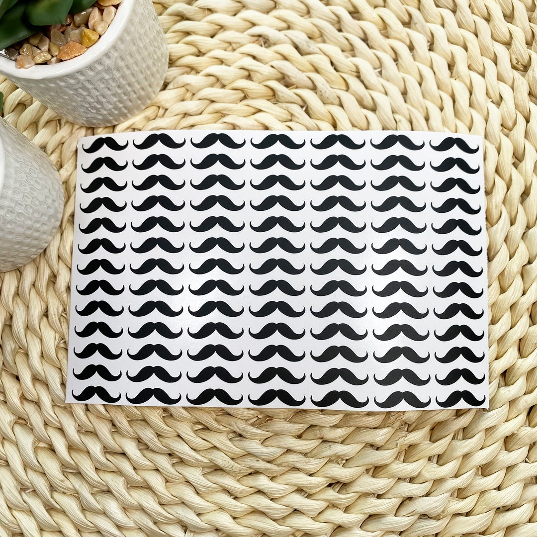 Mustache Decals, Mustache Sticker, Mustache Sticker Set, Mustache Party ...
