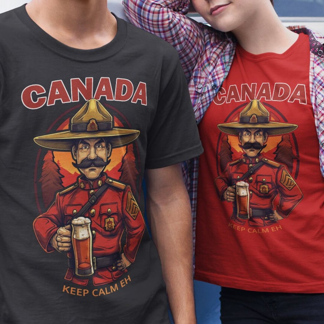 Canada Shirt Keep Calm Eh | Canada Day T-shirt| Canada Mountie Souvenir ...